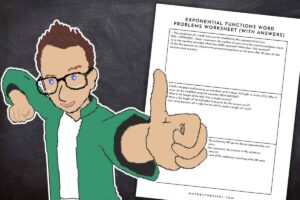 Exponential Functions Word Problems Worksheet with Answers
